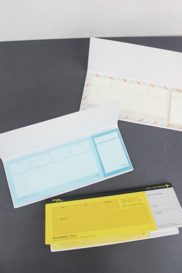 MochiThings: Boarding Pass Sticky Note
