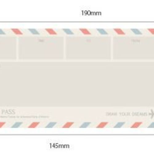 MochiThings: Boarding Pass Sticky Note