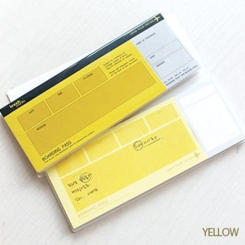 MochiThings: Boarding Pass Sticky Note