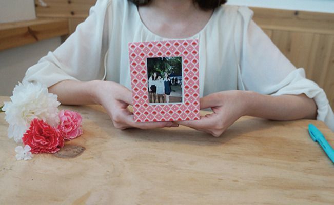MochiThings: Flower Instax Mini Frame Card