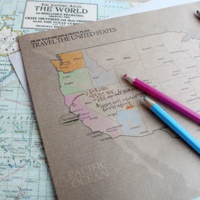 MochiThings: USA Map Sketch Set