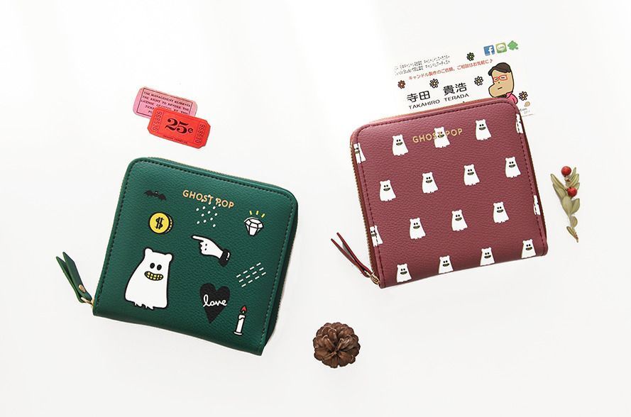 MochiThings: Small Ghost Pop Wallet