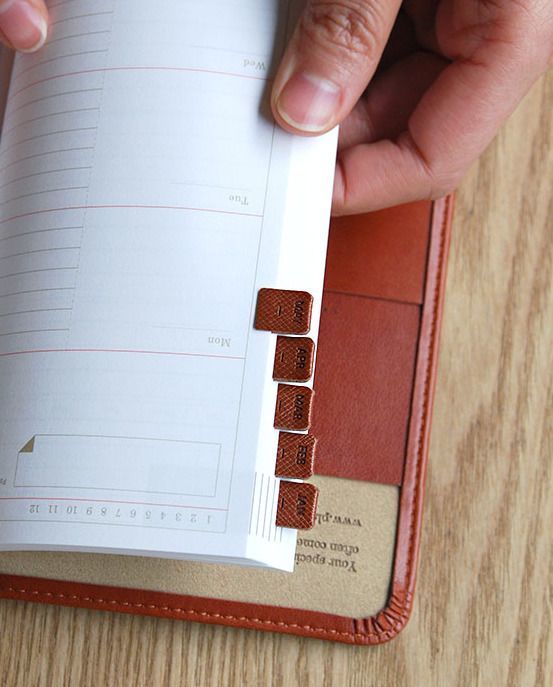 MochiThings: Leather Index Sticker v3