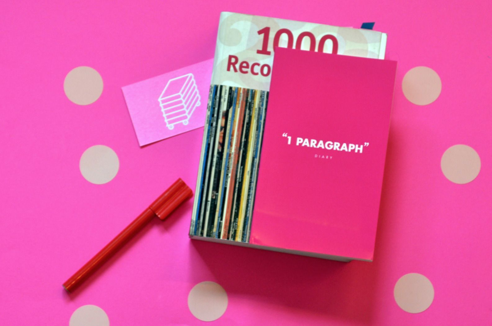 MochiThings: Magenta One Paragraph Notebook