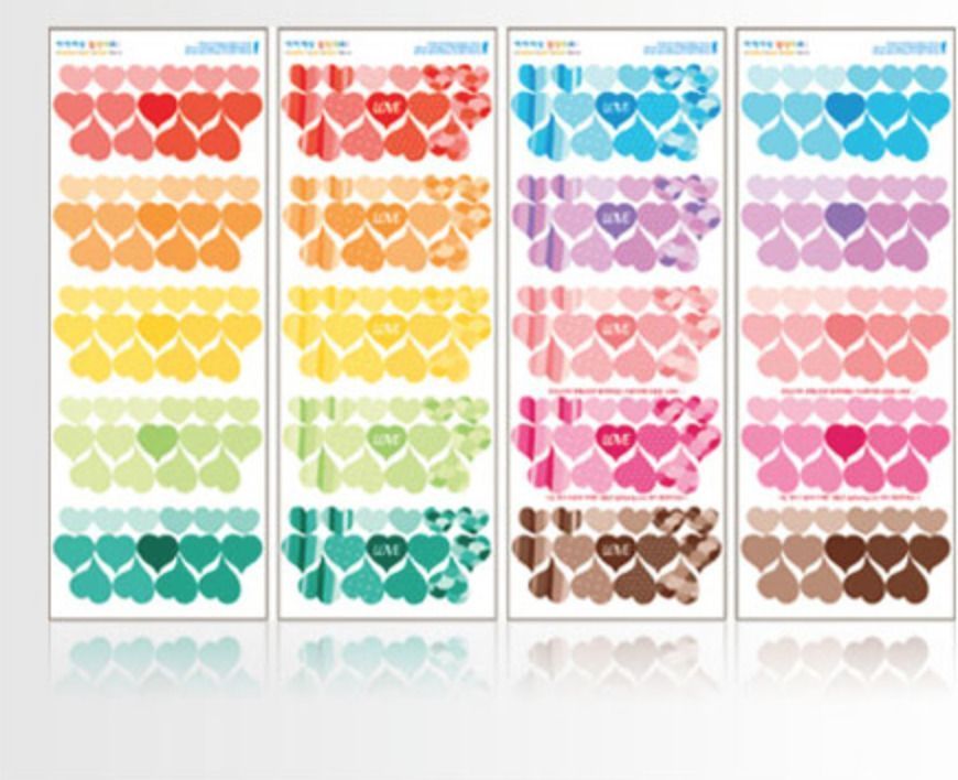 MochiThings: Heart+Star+Raindrop Deco Sticker Set