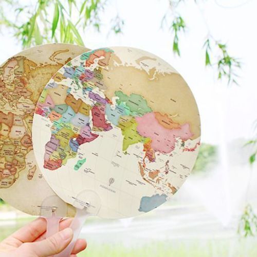 MochiThings: World Map Handy Fan