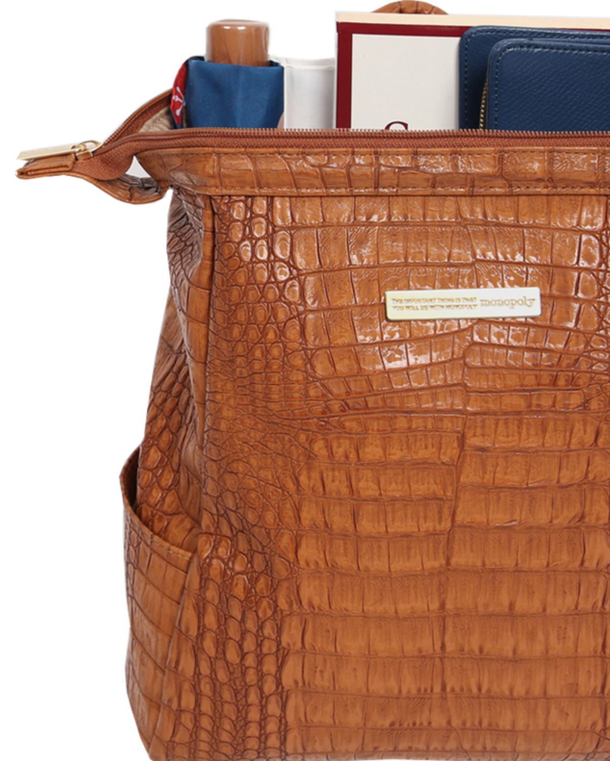 MochiThings: Mini Crocodile Pattern Leather Backpack v2