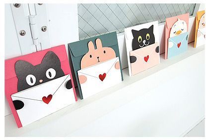 MochiThings: Heart Animal Message Card