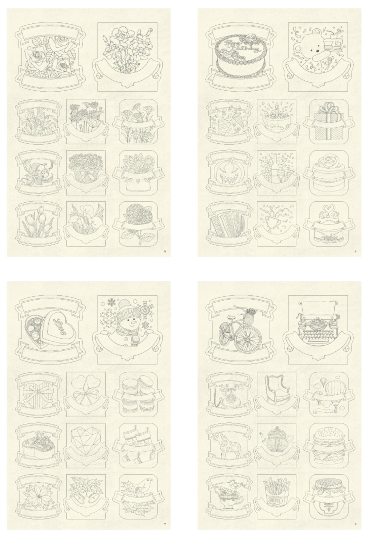 MochiThings: Sticker Coloring Book