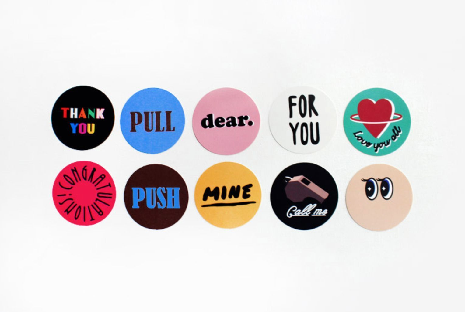 MochiThings: Message Sticker Pack + Pouch Set