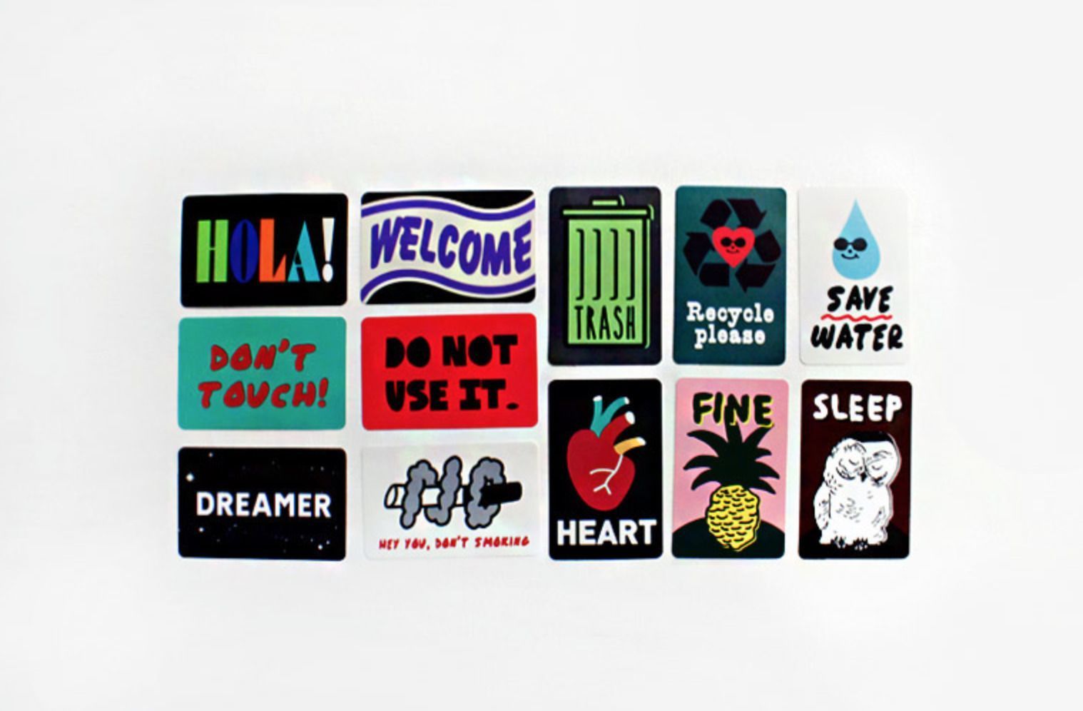 MochiThings: Message Sticker Pack + Pouch Set