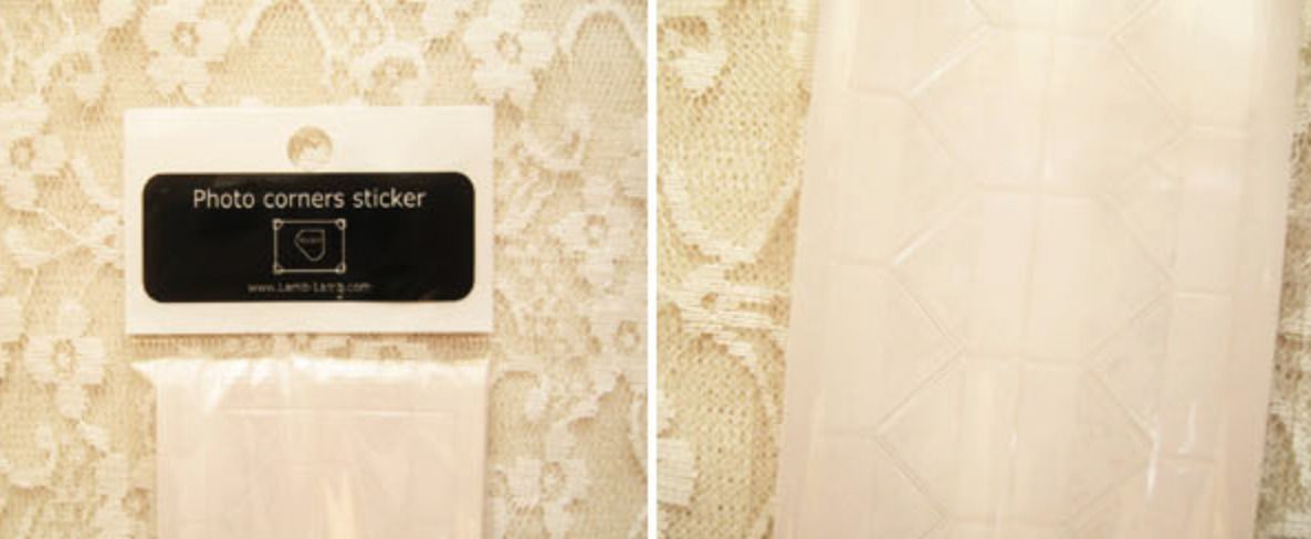 MochiThings: Clear Photo Corner Sticker Set