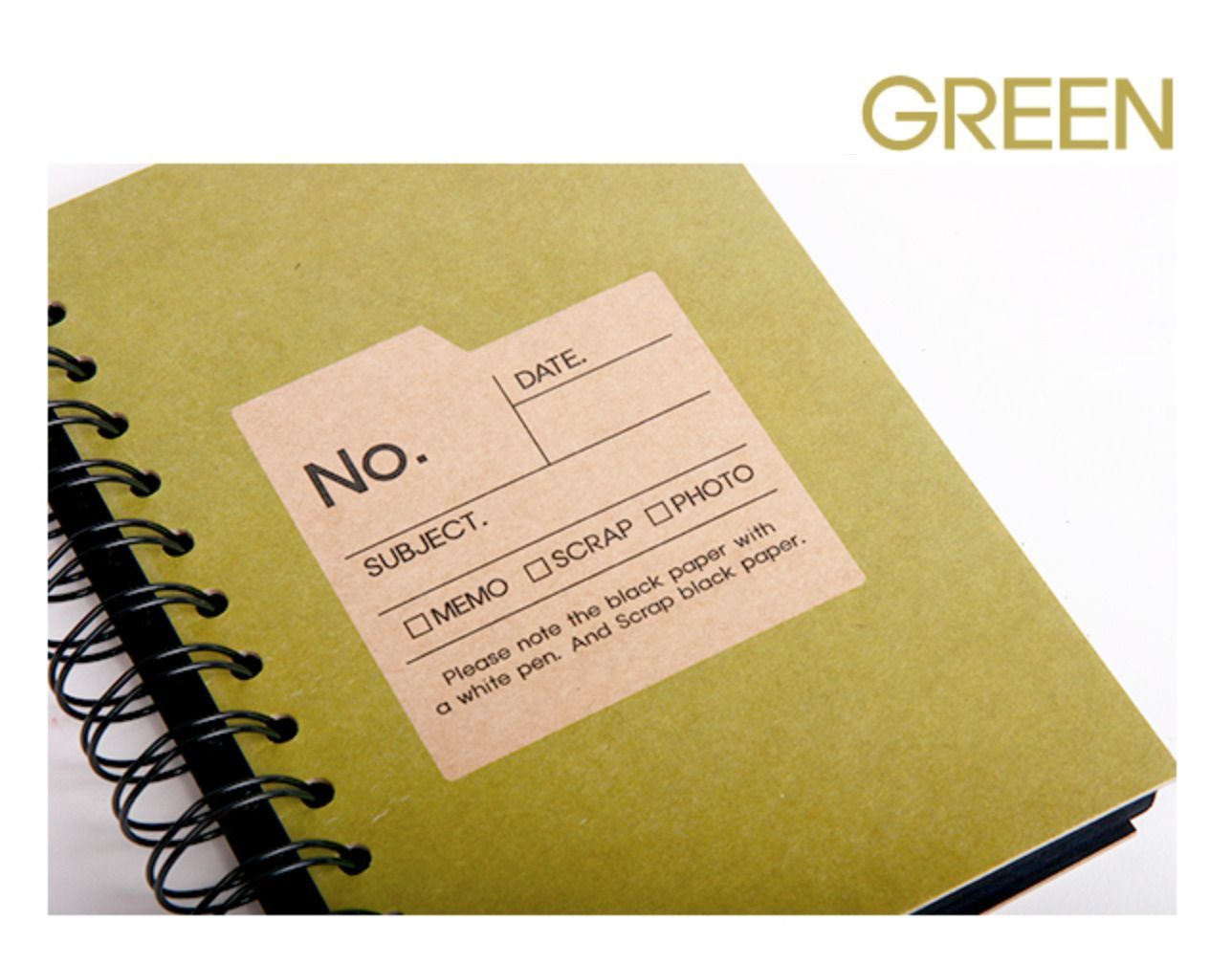 MochiThings: Mini Folder Black Notebook