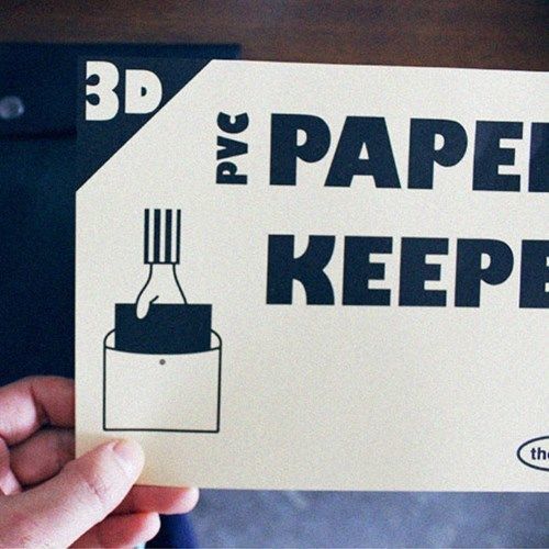 MochiThings: Black PVC Paper Keeper