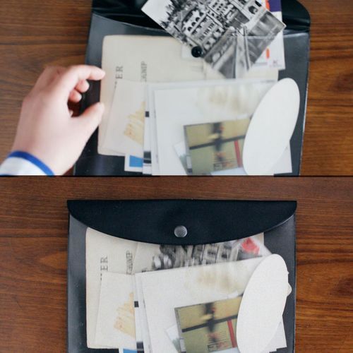 MochiThings: Black PVC Paper Keeper