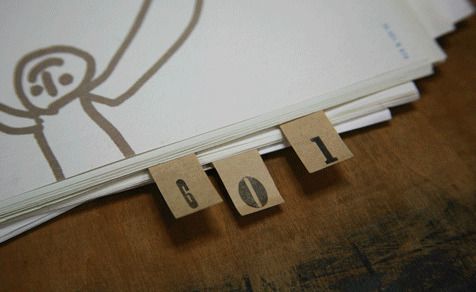 MochiThings: Kraft Number Sticky Note Set