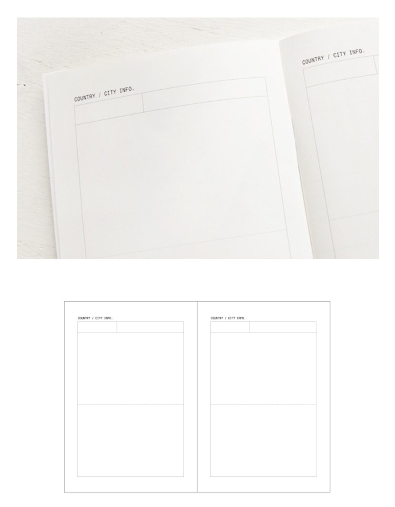 MochiThings: Voyage Travel Planner Refill Notebook