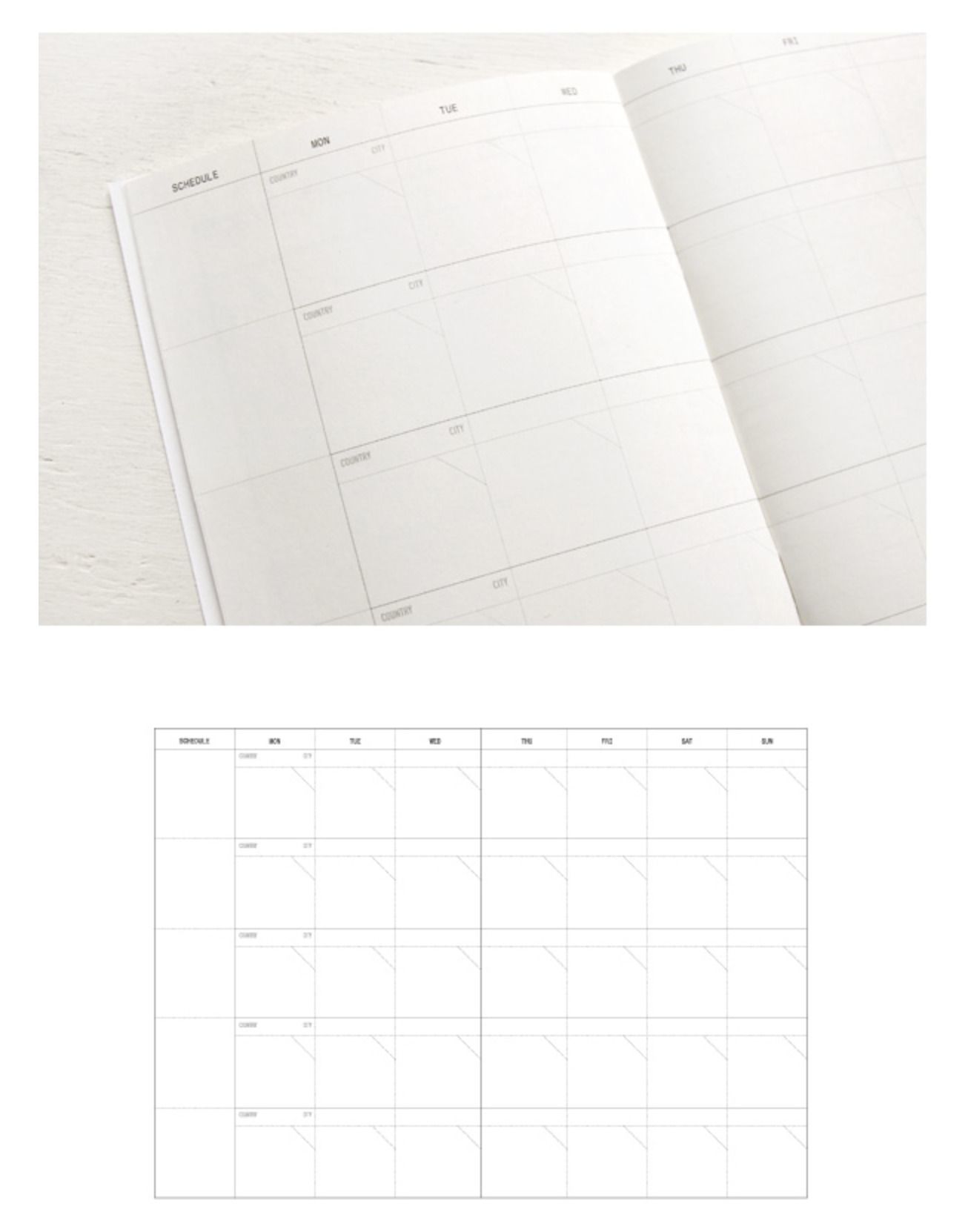 MochiThings: Voyage Travel Planner Refill Notebook