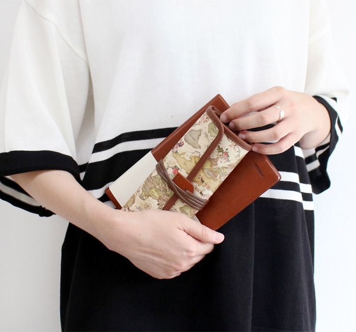 MochiThings: World Map Roll Pen Case