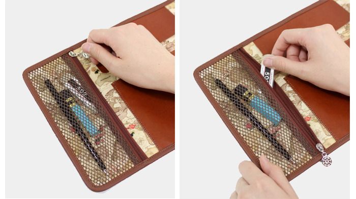 MochiThings: World Map Roll Pen Case