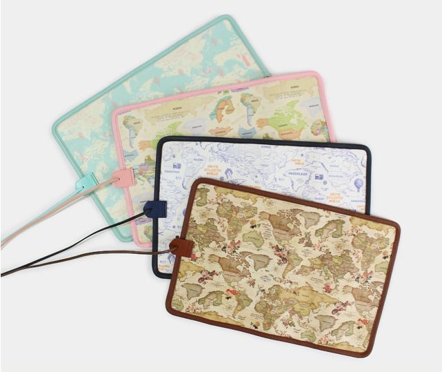 MochiThings: World Map Roll Pen Case