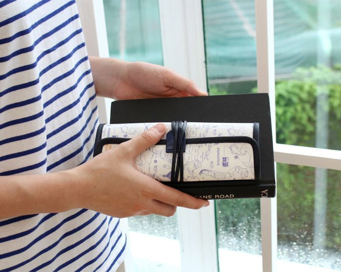 MochiThings: World Map Roll Pen Case