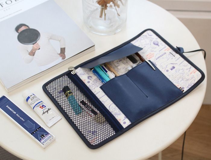 MochiThings: World Map Roll Pen Case