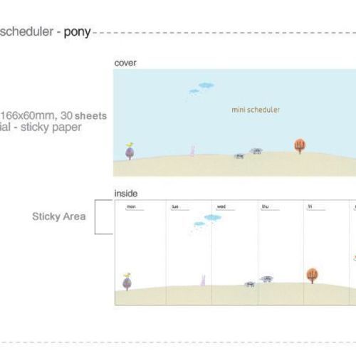 MochiThings: Pony Weekly Schedule Sticky Note