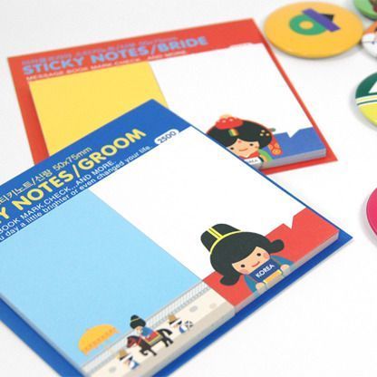 MochiThings: Korean Traditional Sticky Note Set v2