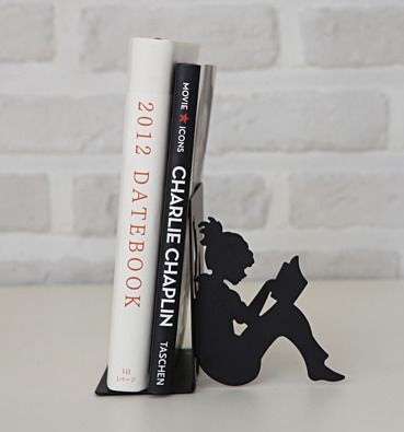 MochiThings: Mini Girl Reading a Book Bookend