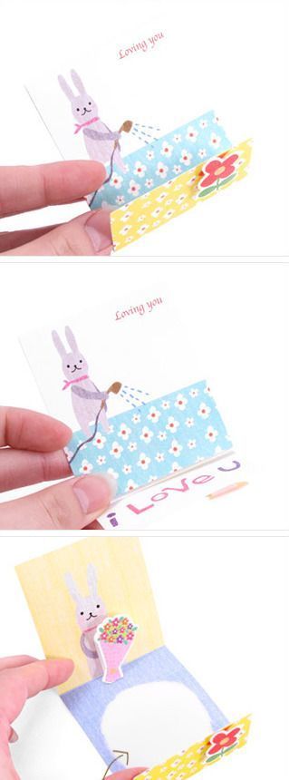MochiThings: Rabbit Pop Up Card