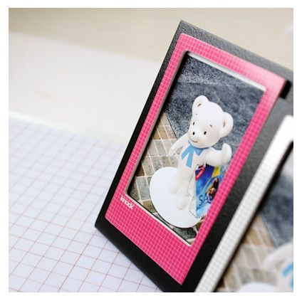 MochiThings: Pink Check Instax Mini Frame