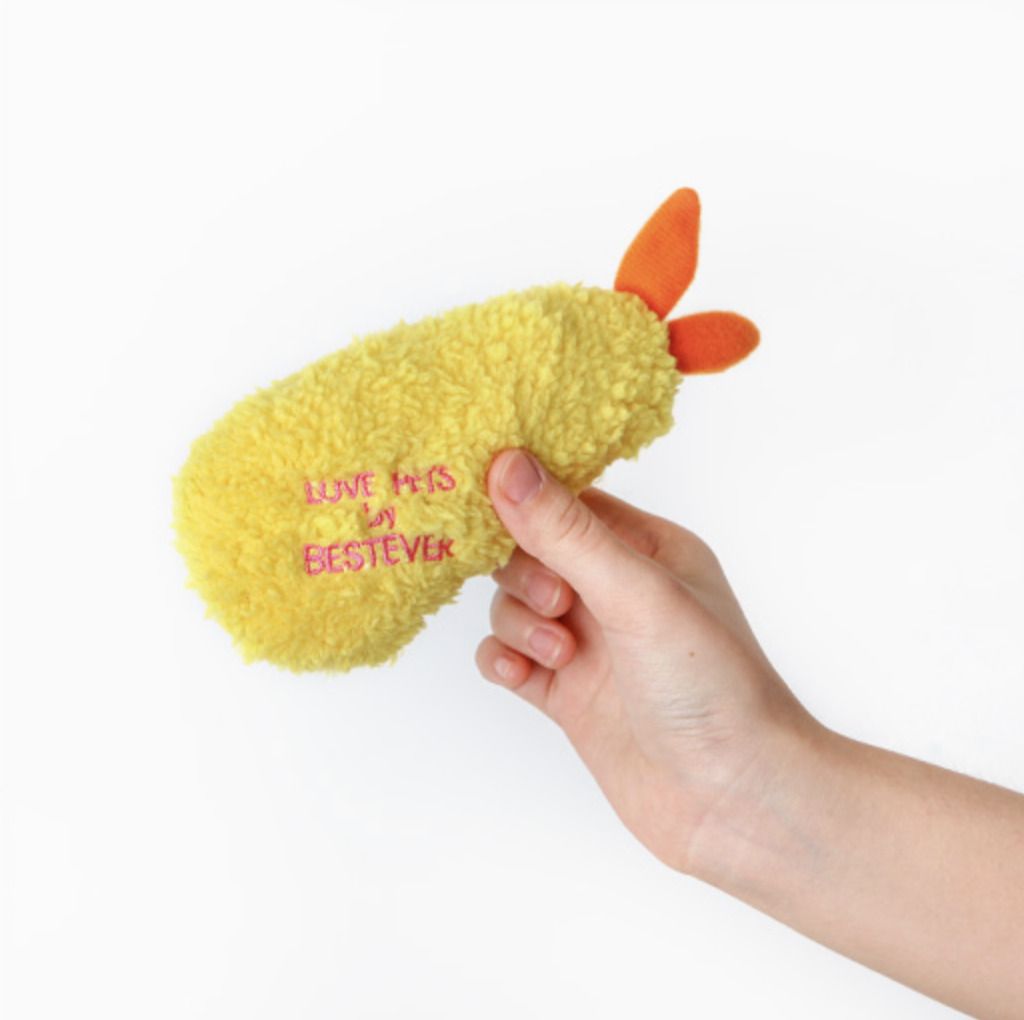 MochiThings: Squeaky Tempura Shrimp Cushion