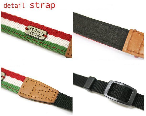 MochiThings: Italian Flag Pattern Camera Strap