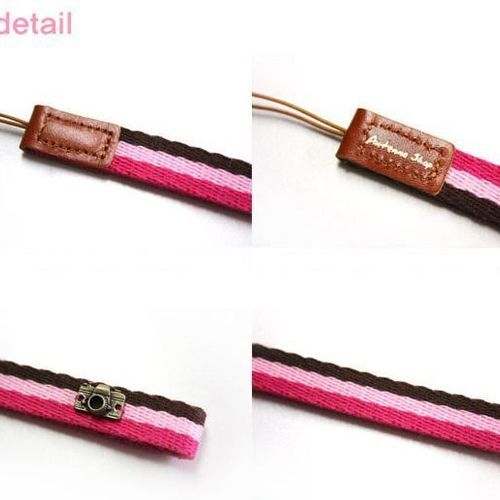 MochiThings: Pink Stripe Mini Camera Strap
