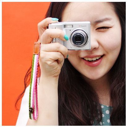 MochiThings: Green Stripe Mini Camera Strap