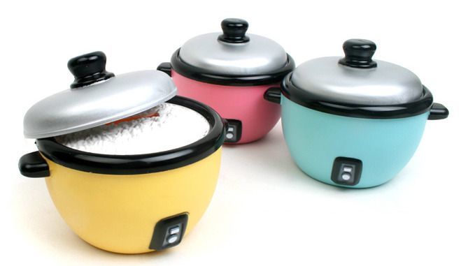 MochiThings: Sky Blue Rice Cooker Coin Bank