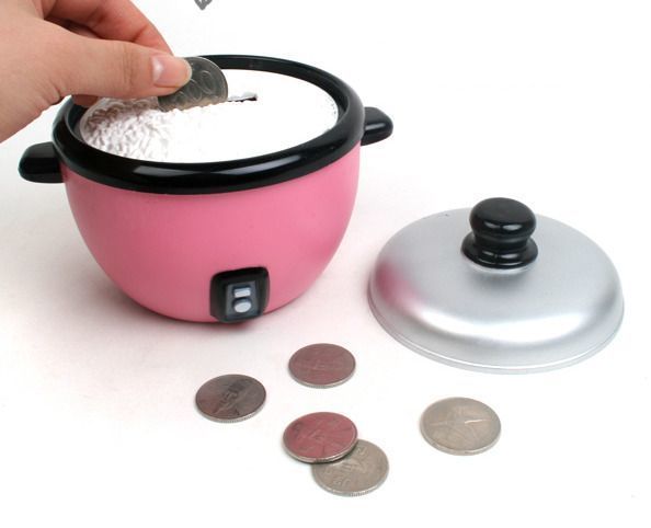 MochiThings: Sky Blue Rice Cooker Coin Bank
