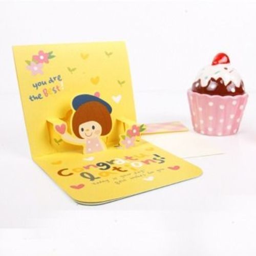 MochiThings: Congratulations Pop Up Card