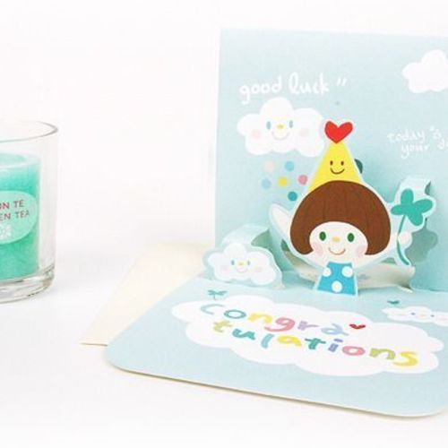 MochiThings: Congratulations Pop Up Card