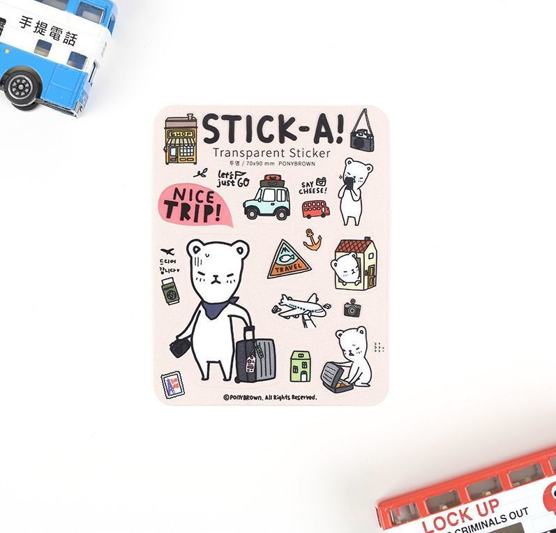 MochiThings: Pony Brown Transparent Sticker