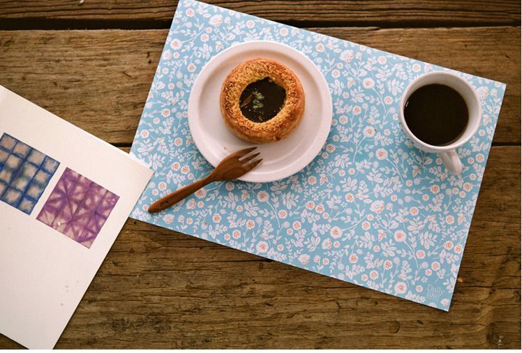 MochiThings: 8pcs Pattern Paper Table Mat Set