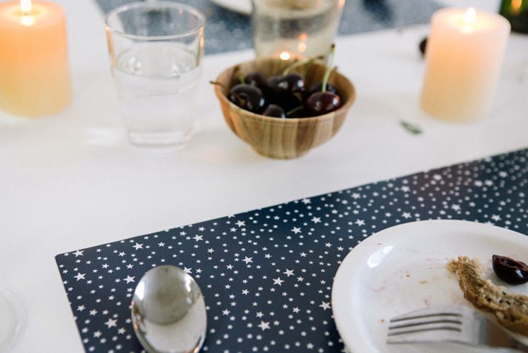 MochiThings: 8pcs Pattern Paper Table Mat Set