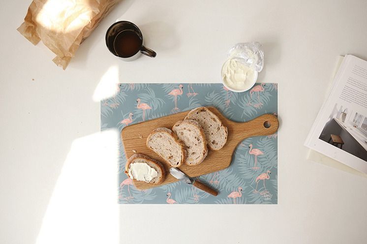 MochiThings: 8pcs Pattern Paper Table Mat Set
