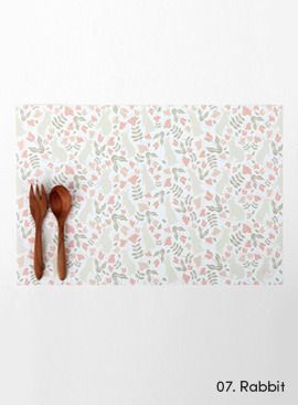 MochiThings: 8pcs Pattern Paper Table Mat Set