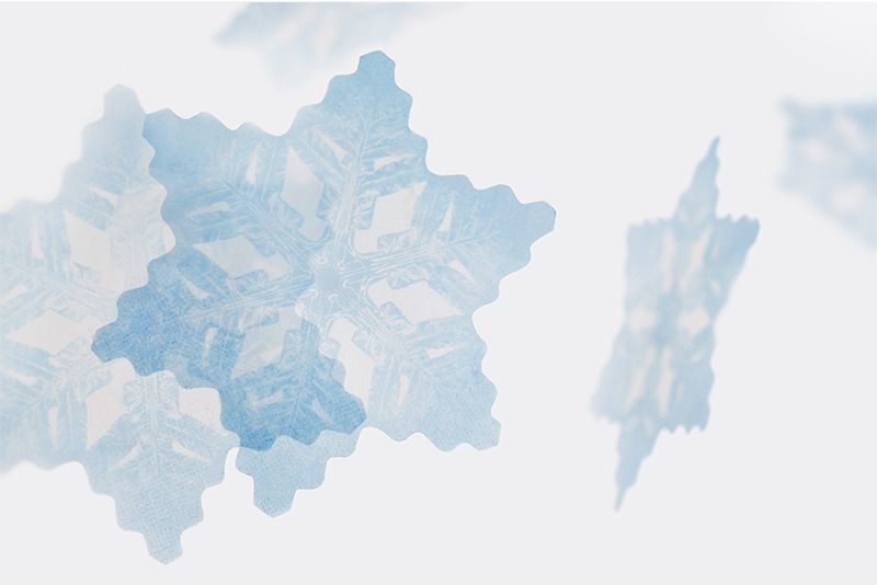 MochiThings: Snowflake Tracing Sticky Note