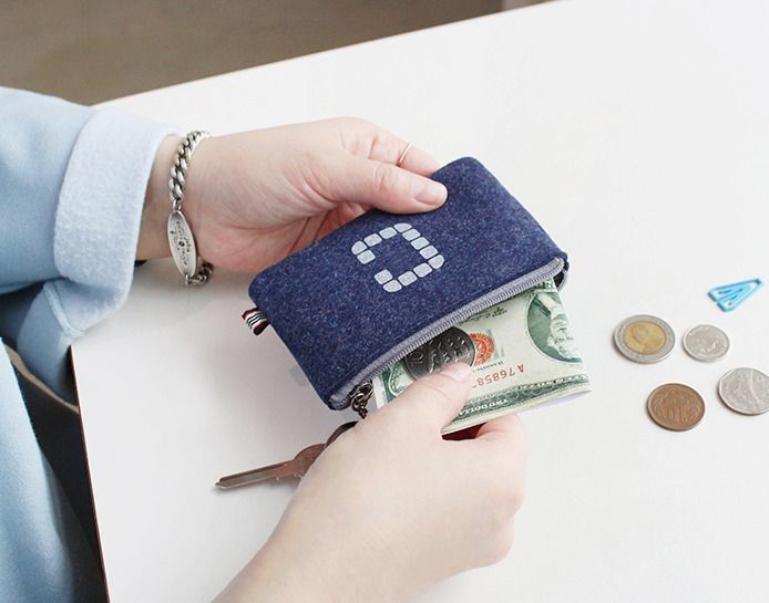 MochiThings: Felt Coin Case
