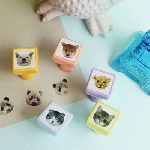 MochiThings: Animal Face Self-Inking Stamp
