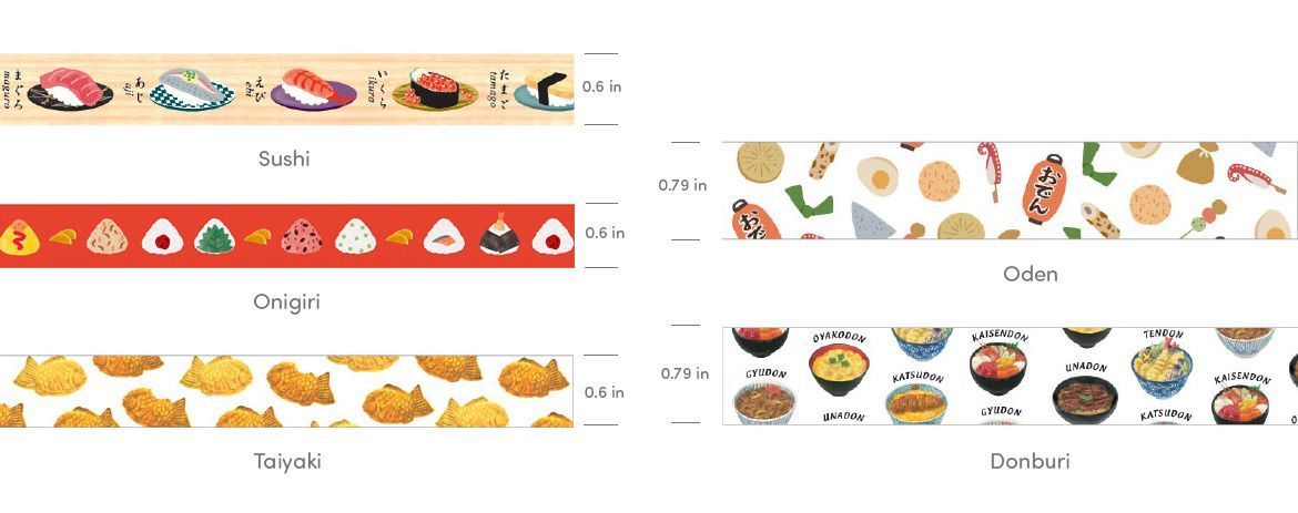 MochiThings: Japanese Food Masking Tape