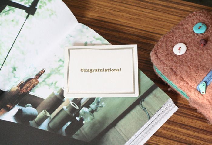 MochiThings: Mini Gold Message Card